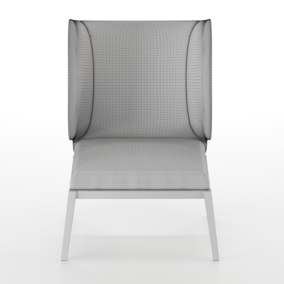 High-back Armchair Chair 3D Model - TurboSquid 1671478