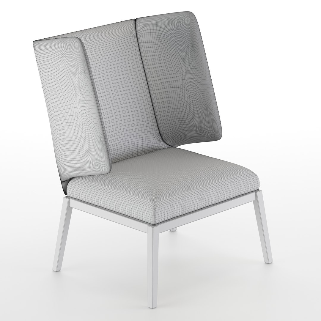 High-back Armchair Chair 3D Model - TurboSquid 1671478