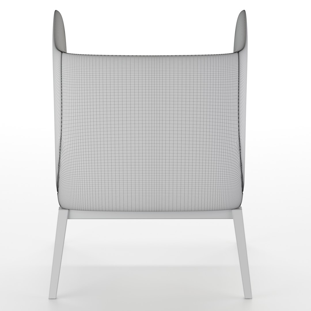 High-back Armchair Chair 3D Model - TurboSquid 1671478