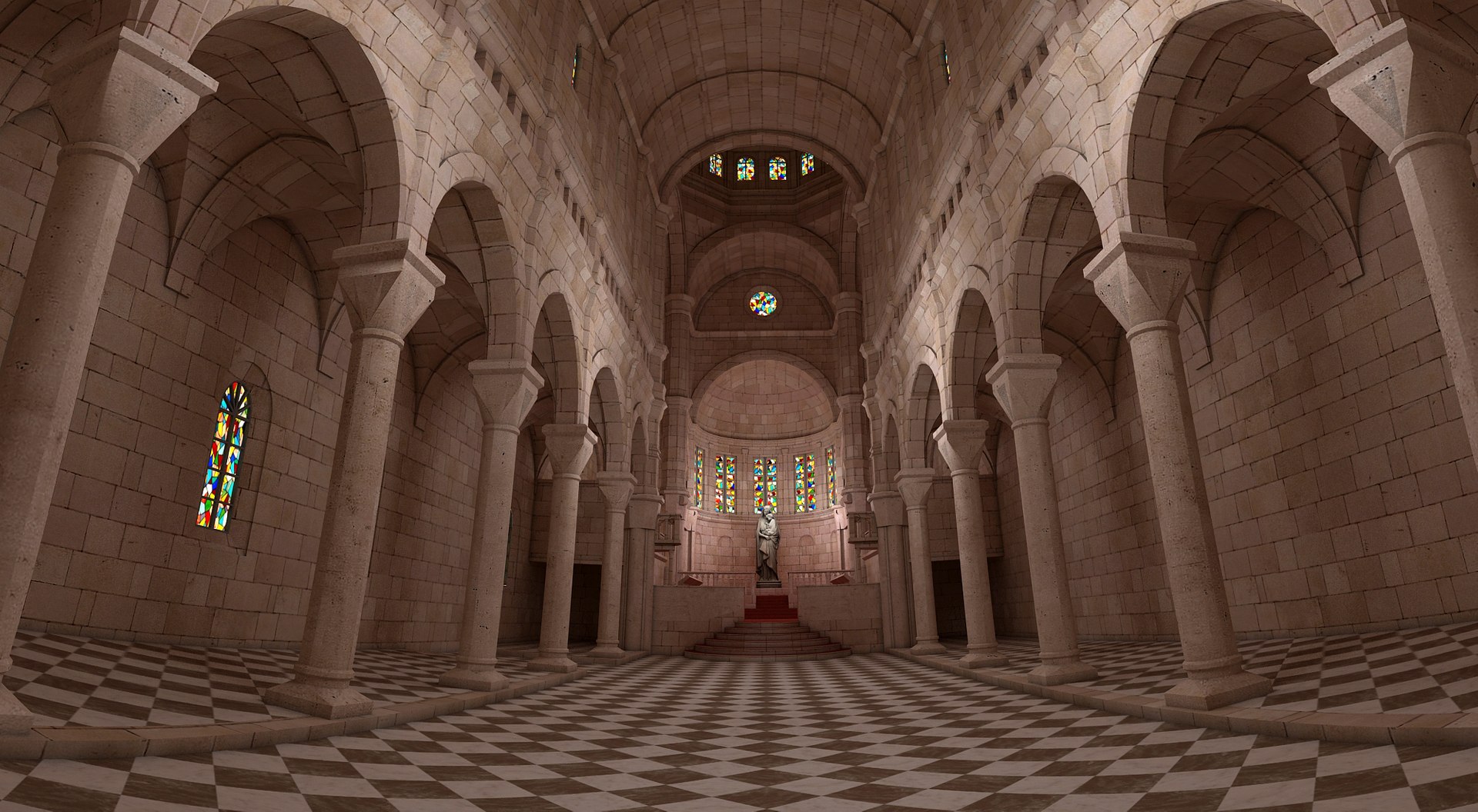 Church Interior 04 3D - TurboSquid 1956789