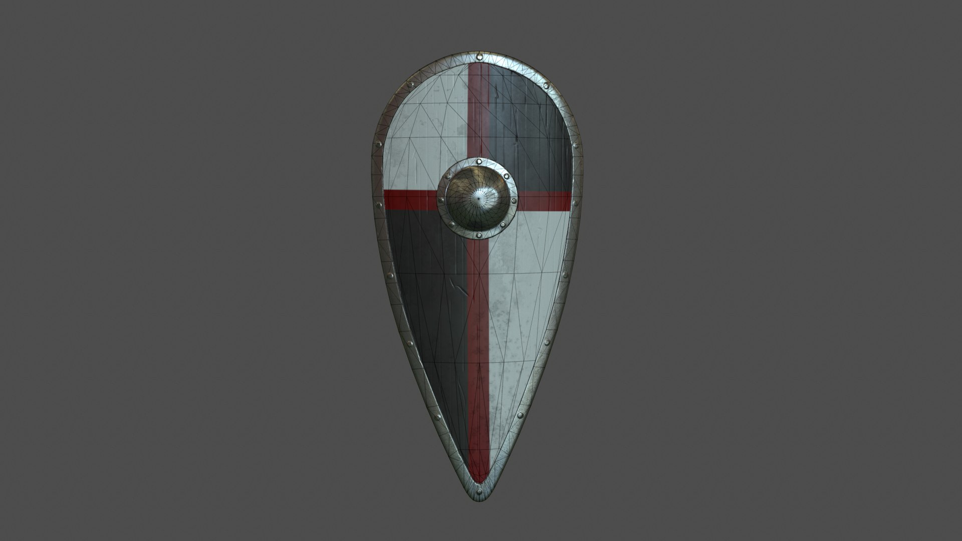 3d Model Medieval Shield