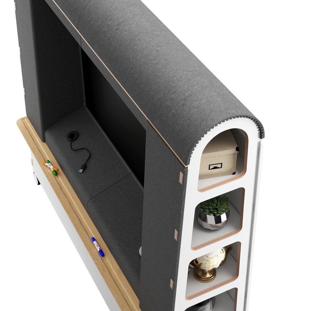 3D 2 mobile office furniture model - TurboSquid 1644748