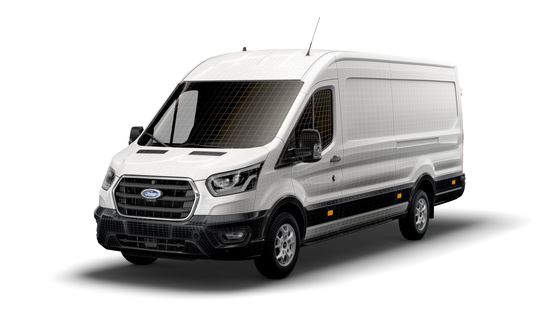 3D Model Ford Transit Van L4H2 LImited 2021 - TurboSquid 1829980