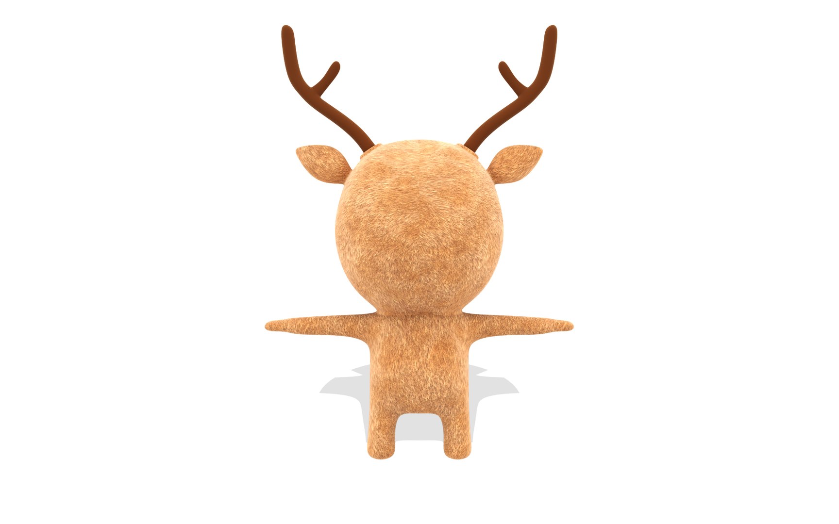 3D Cartoon Reindeer Deer HumanIK Rigged - TurboSquid 1817936