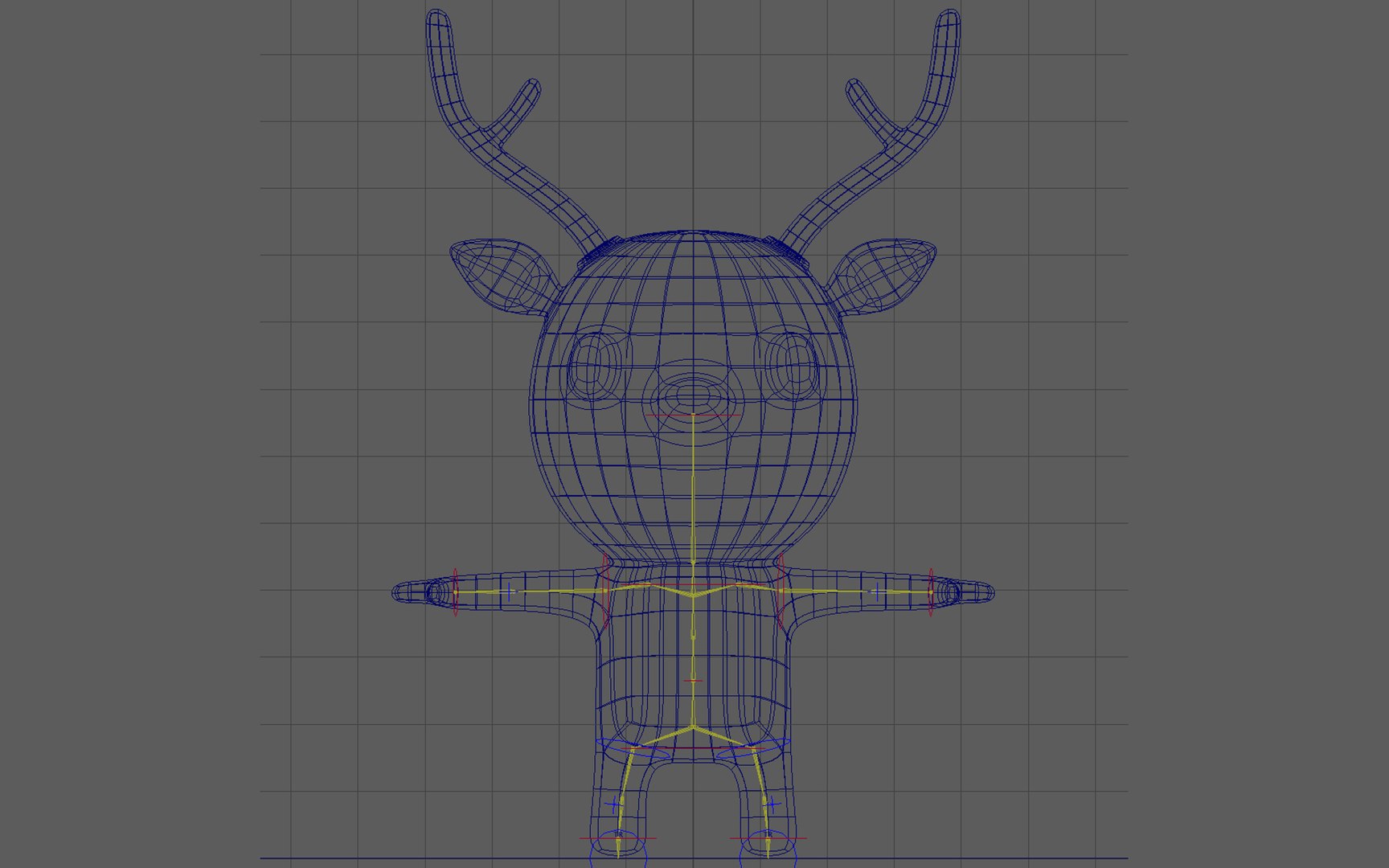 3D Cartoon Reindeer Deer HumanIK Rigged - TurboSquid 1817936