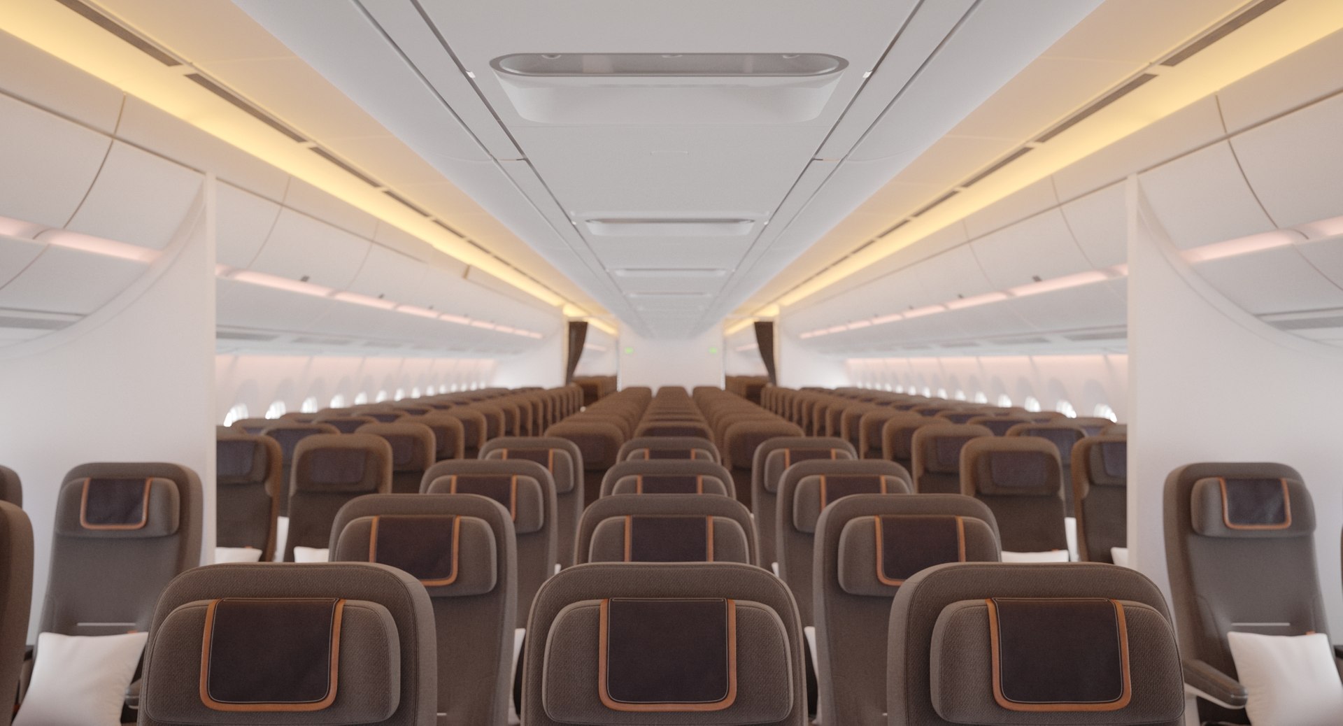 3D Model 3D Airbus A350 Interior Cabin - TurboSquid 2201820
