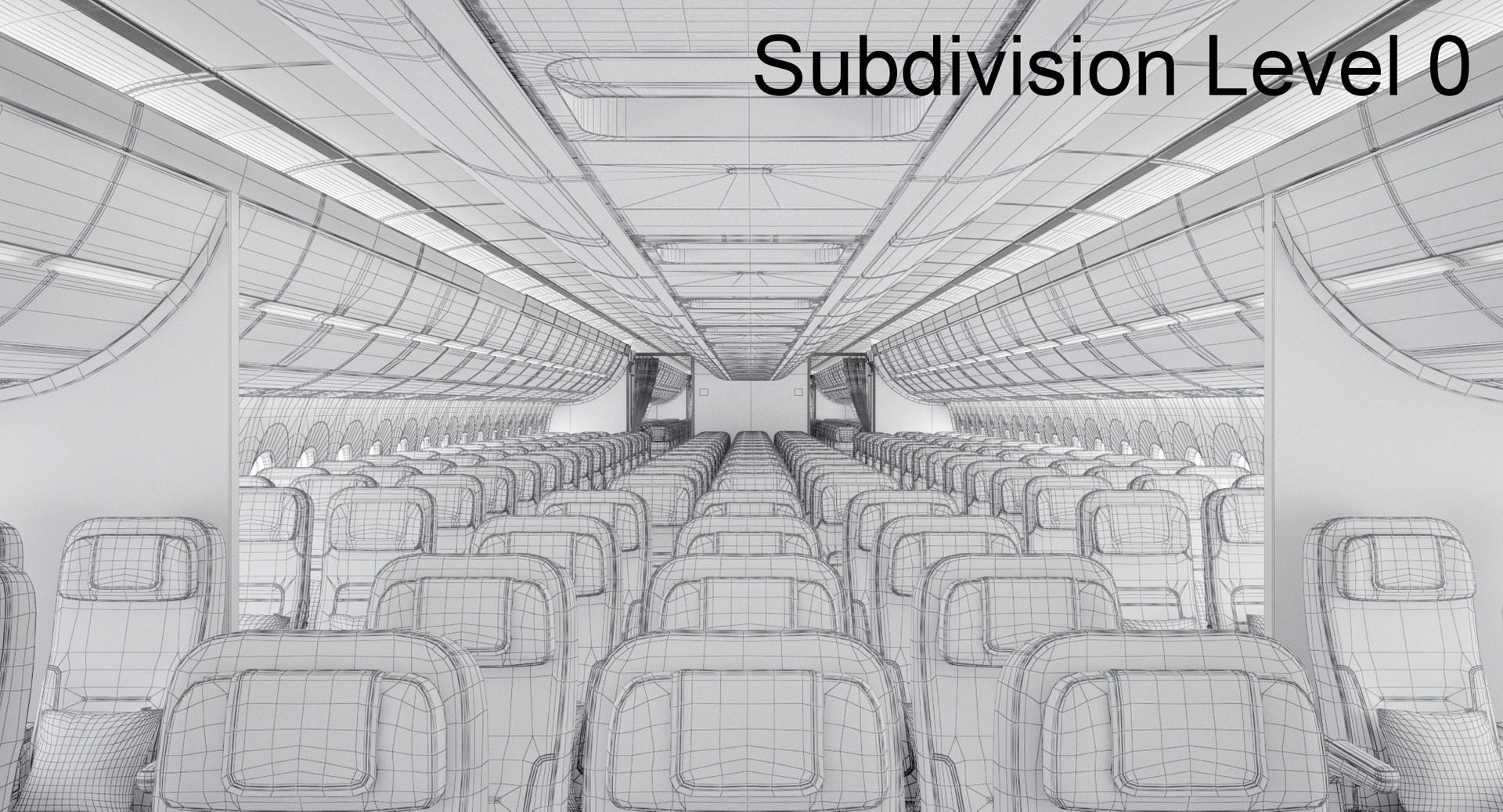 3D Model 3D Airbus A350 Interior Cabin - TurboSquid 2201820