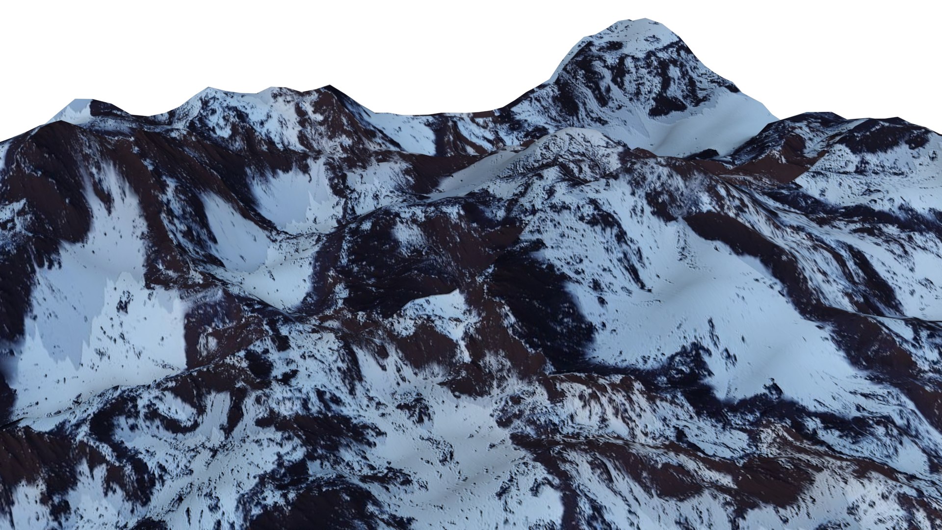 3D Model Snow Mountain - TurboSquid 1491488