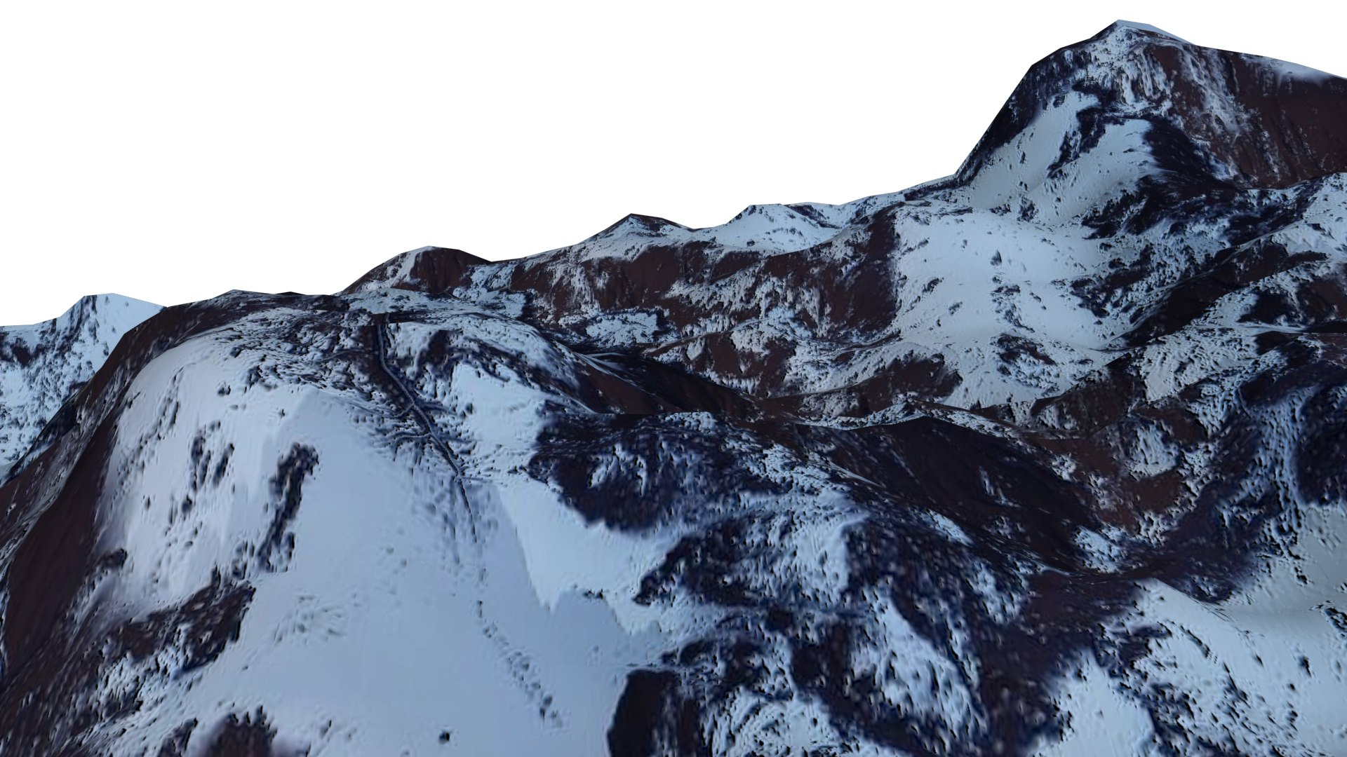 3D Model Snow Mountain - TurboSquid 1491488