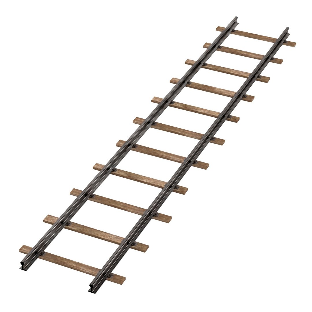 3d blend railroad set track