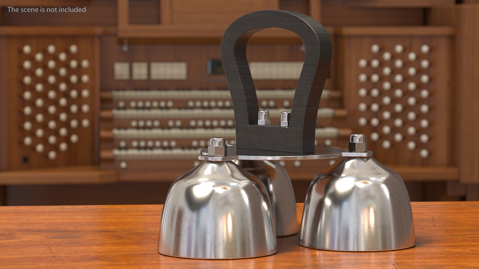 3D model Silver Liturgical Altar Bell 3 Tones - TurboSquid 1722114