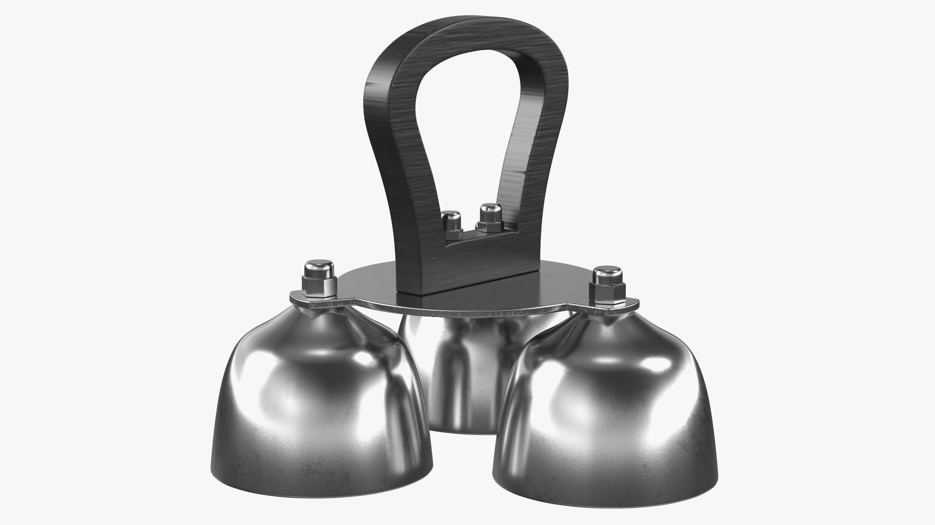 3D model Silver Liturgical Altar Bell 3 Tones - TurboSquid 1722114