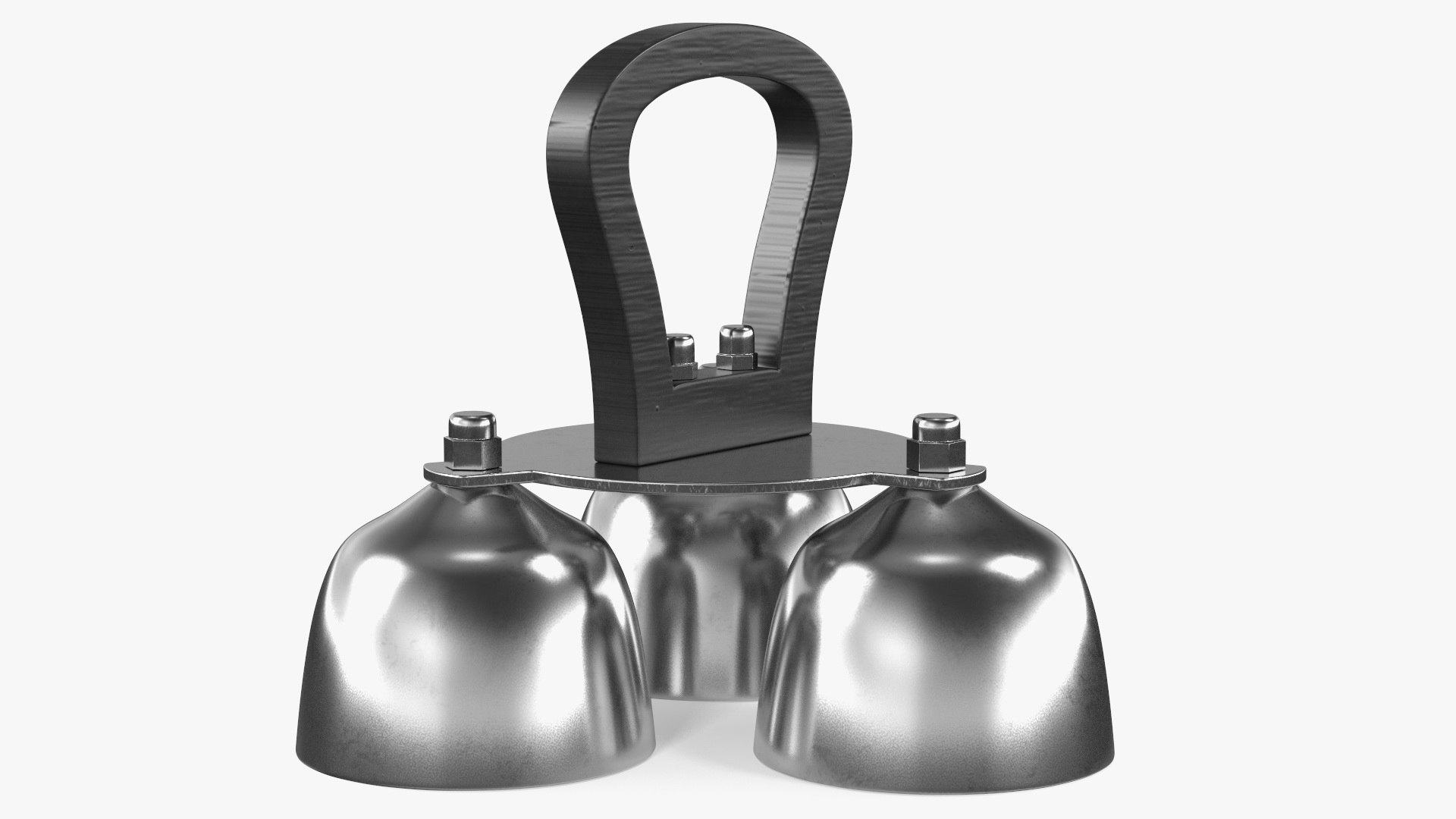 3D model Silver Liturgical Altar Bell 3 Tones - TurboSquid 1722114