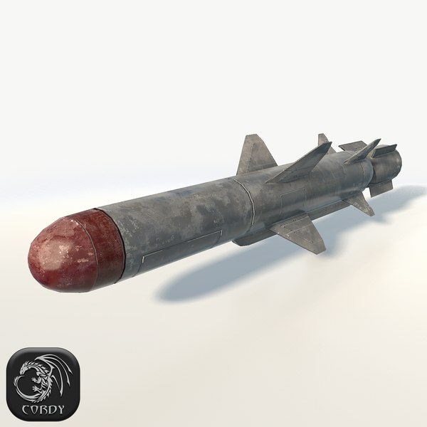 3d military missile model