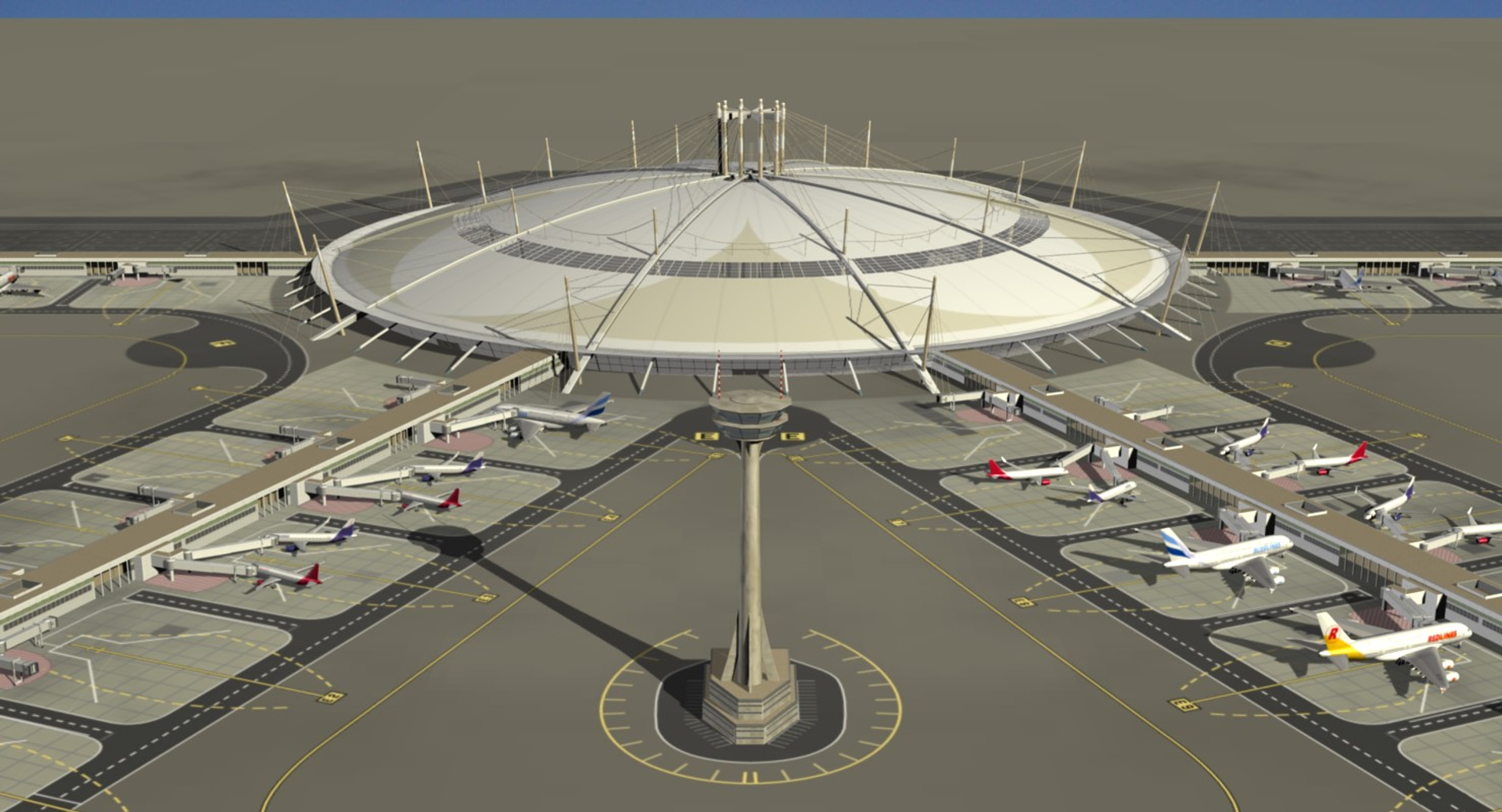 3D airport model - TurboSquid 1263739