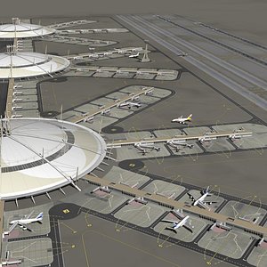 Military air base 3D model - TurboSquid 1439004