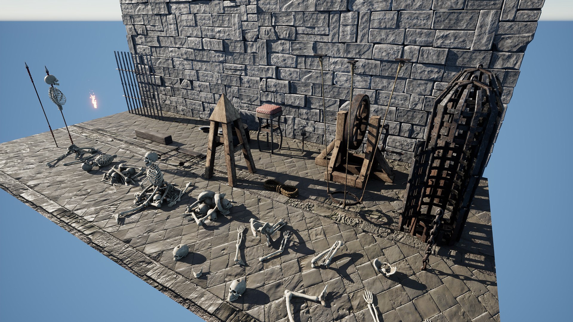 3D Dungeon Skeletons 30 Assets - TurboSquid 1983621