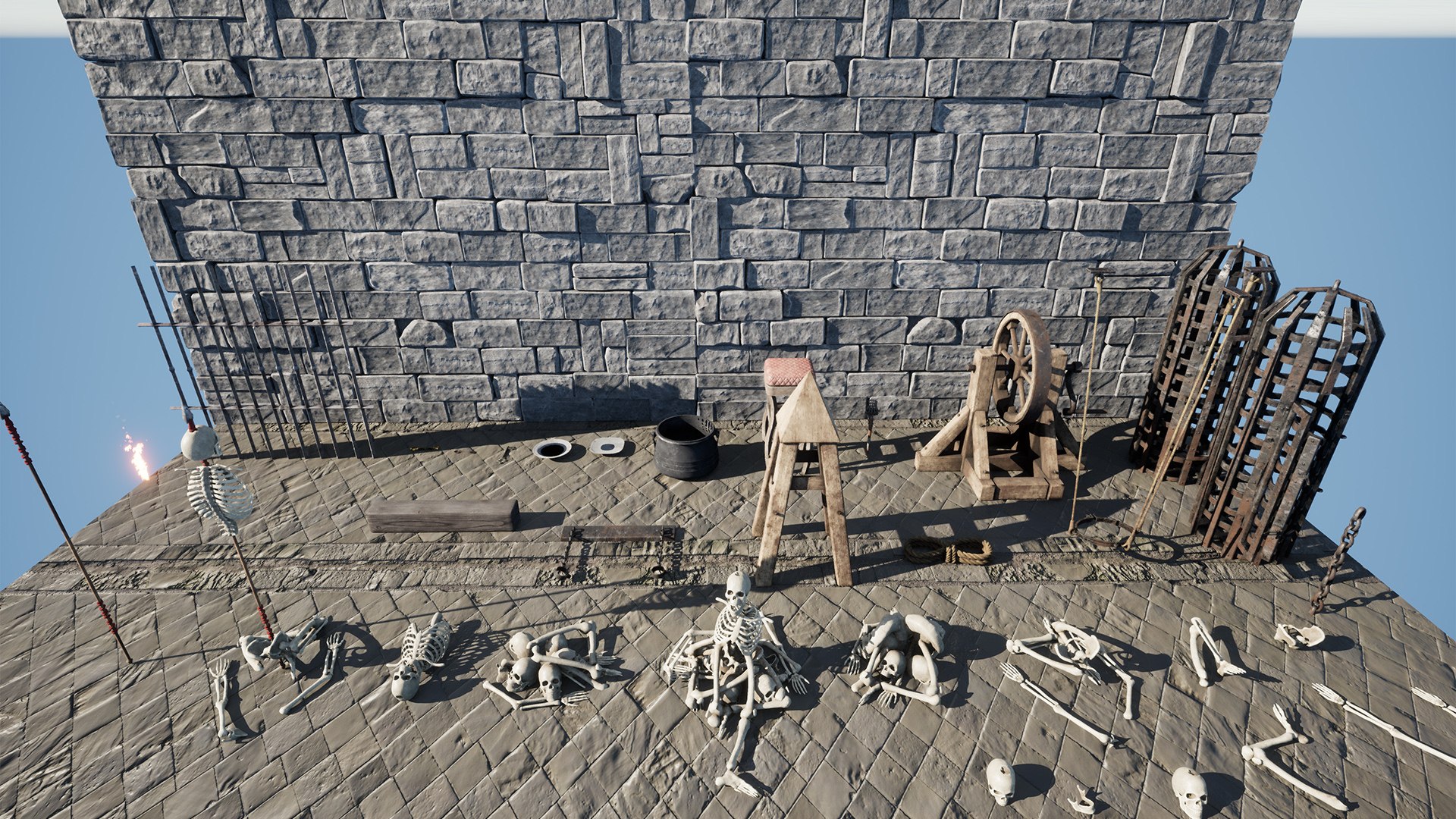 3D Dungeon Skeletons 30 Assets - TurboSquid 1983621