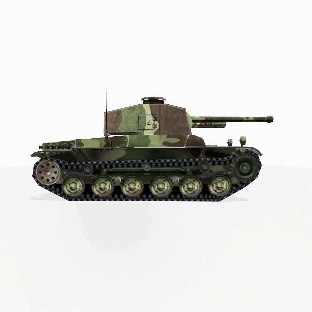 type 3 tank chi-nu 3d model