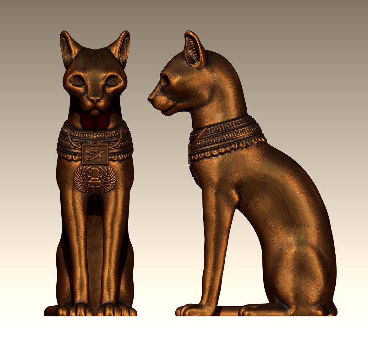 3D Egyptian Ritual Cat - Sekhmet Goddess - Bastet Goddess Print ...