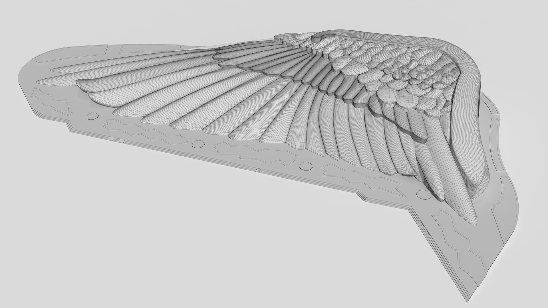 3D 0126 - Bird Wing Building Model - TurboSquid 2236534