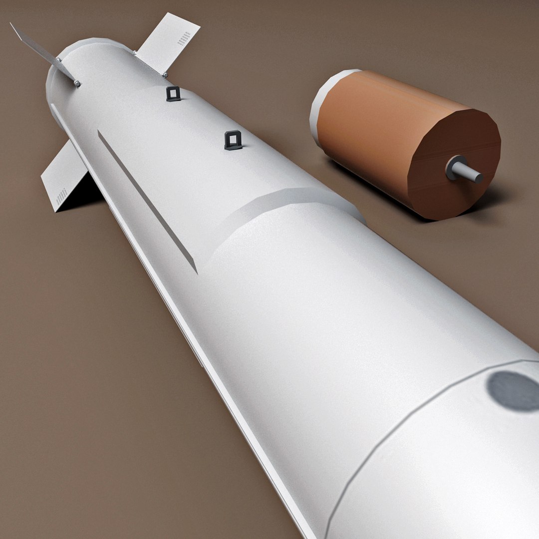 Aircraft Bomb Cbu-72 Blu-73 3d Model