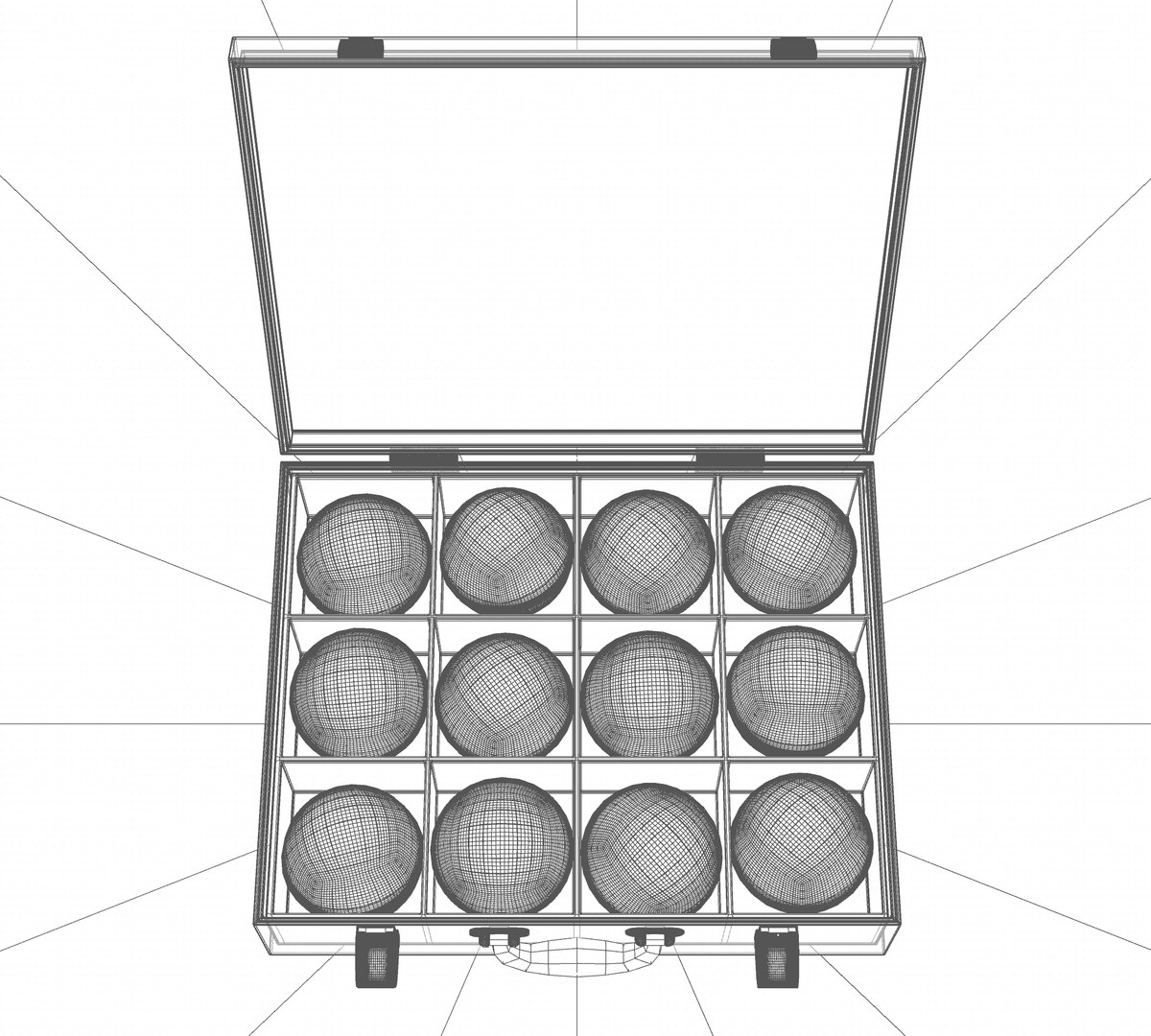 White Cricket Ball Box Collection 3D - TurboSquid 2091721