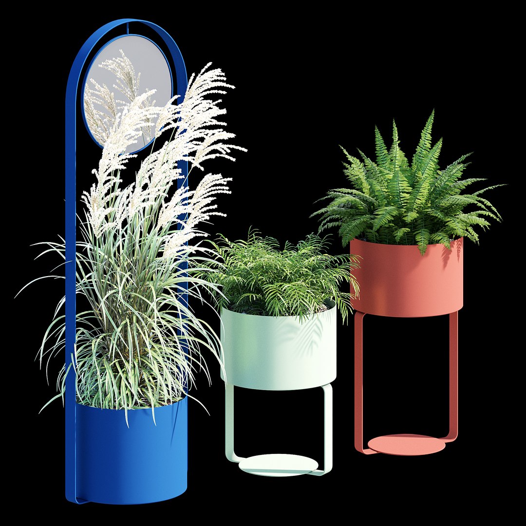 3D Primavera Flower Pots Model - TurboSquid 2420624
