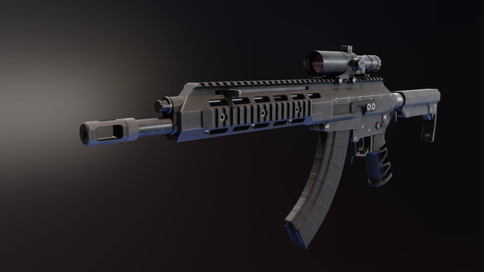 3D Model Arak21 MK47 Rifle - TurboSquid 2144038