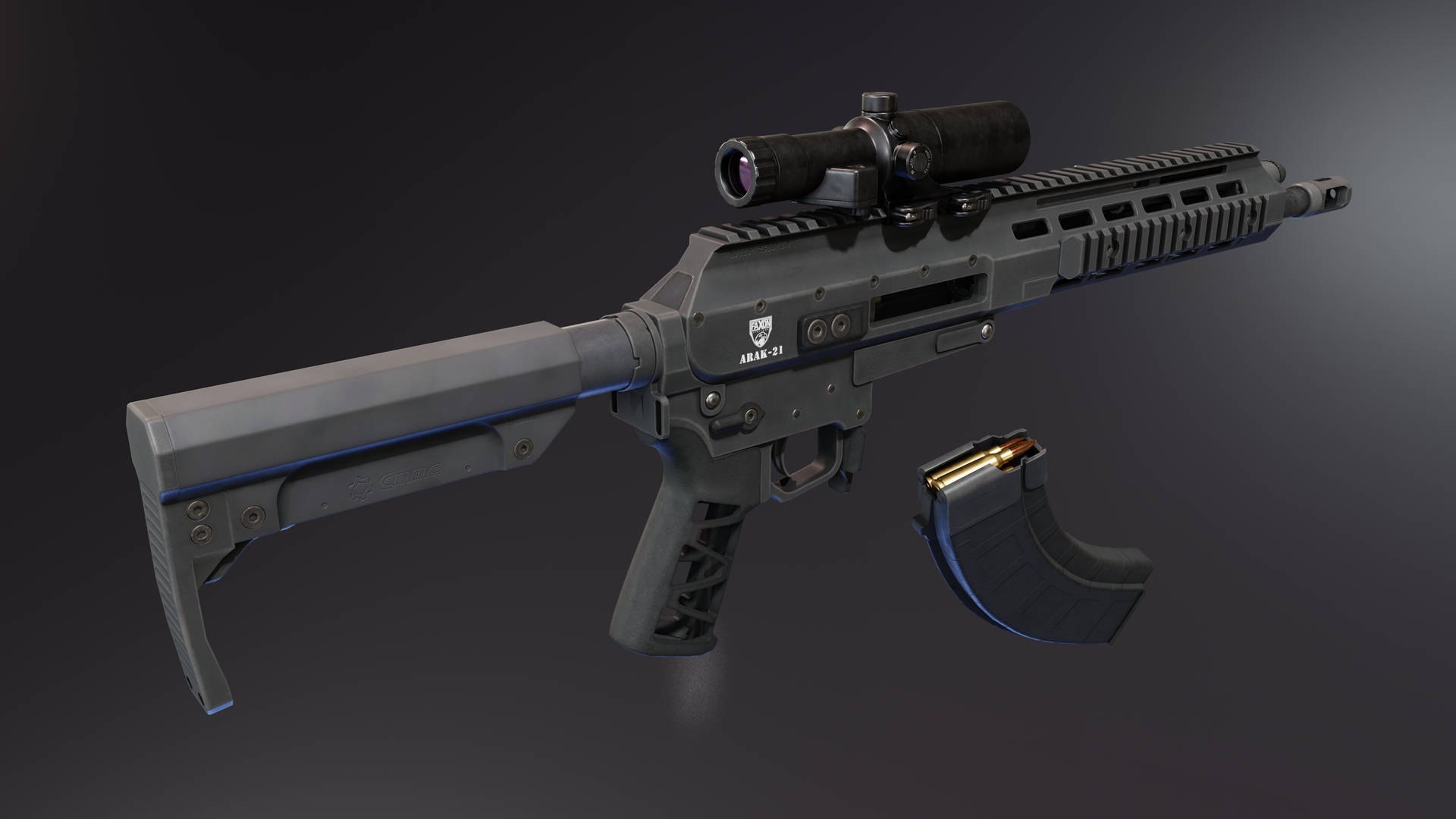 3D Model Arak21 MK47 Rifle - TurboSquid 2144038