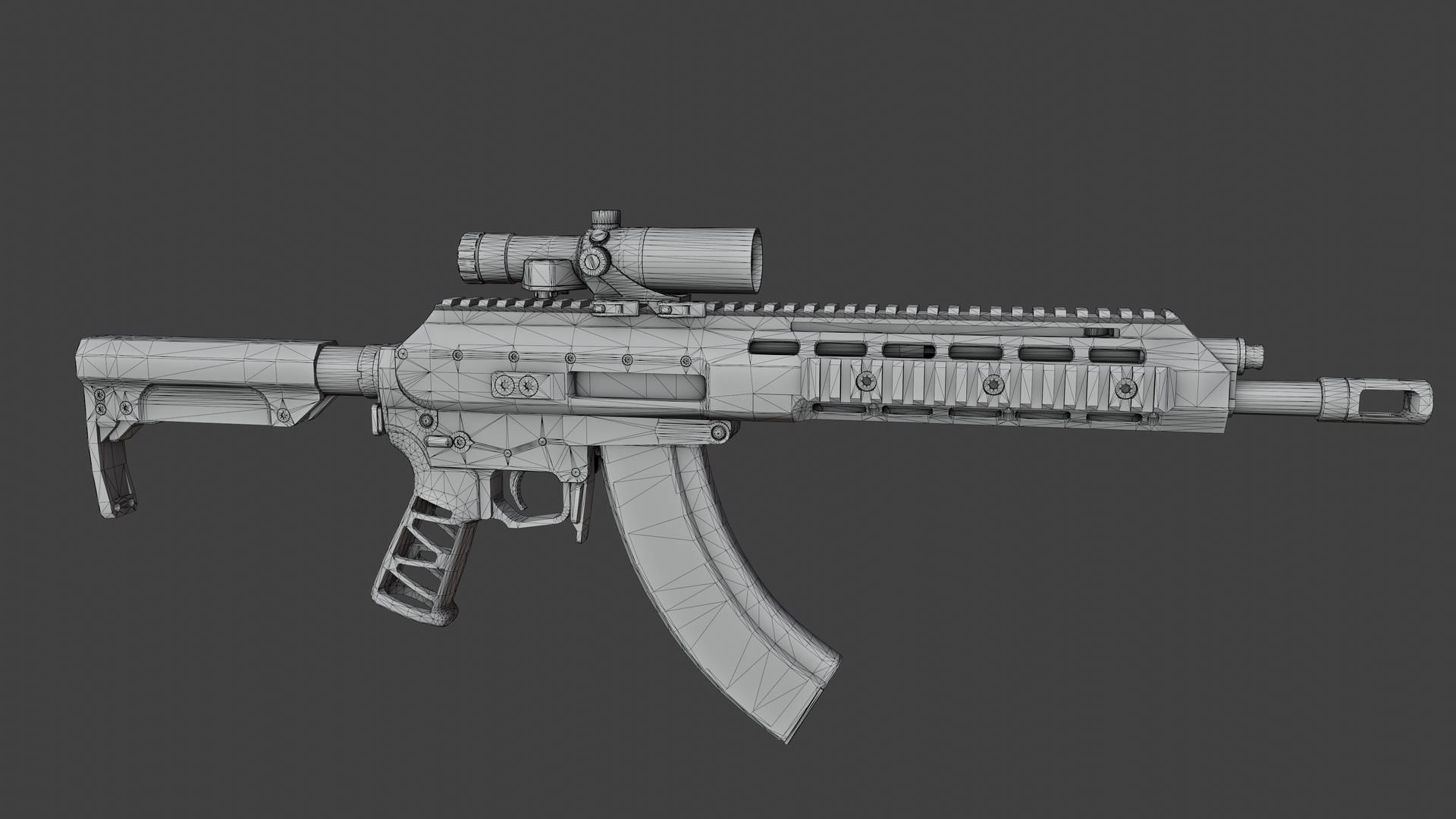 3D Model Arak21 MK47 Rifle - TurboSquid 2144038