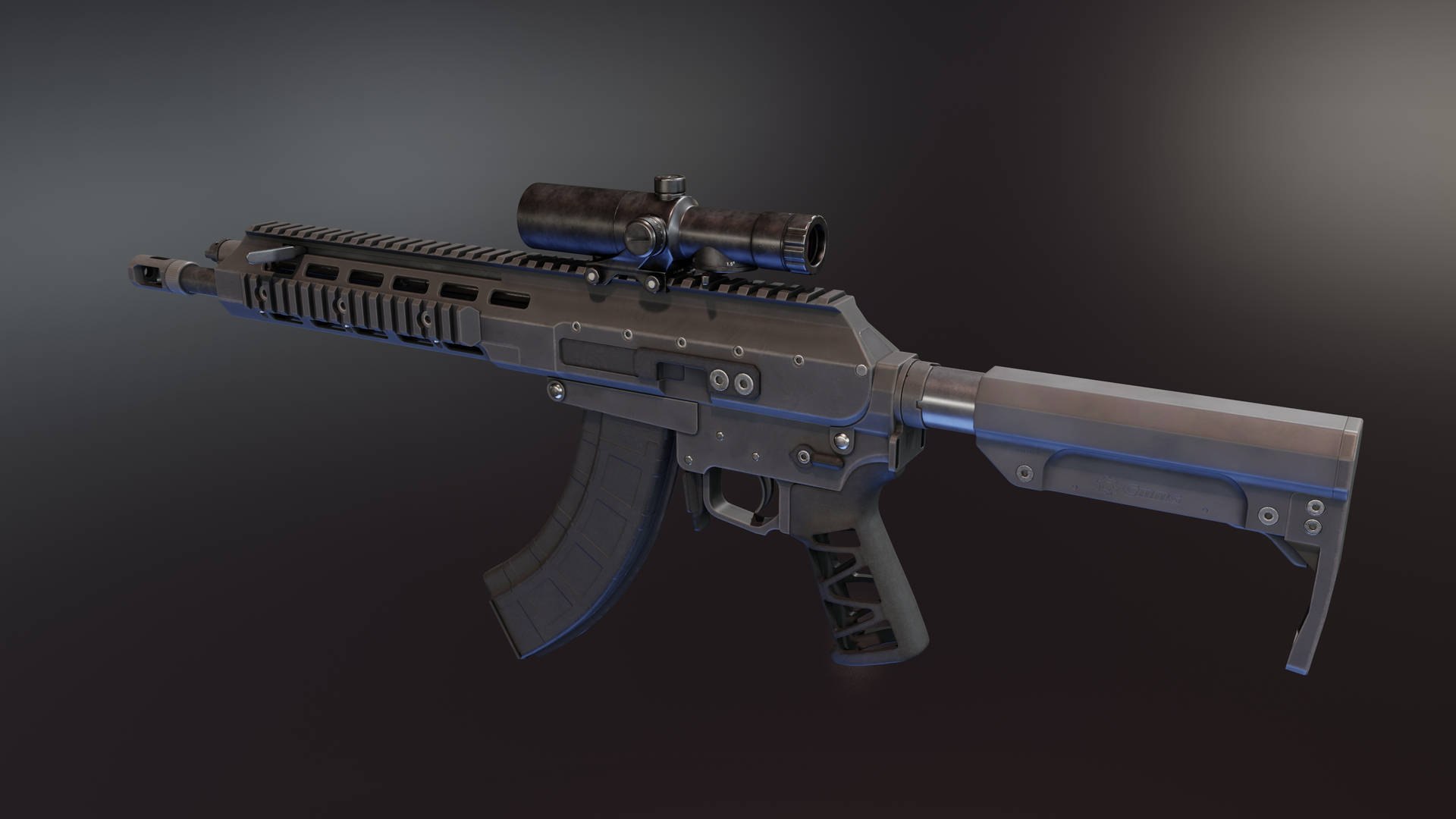 3D Model Arak21 MK47 Rifle - TurboSquid 2144038