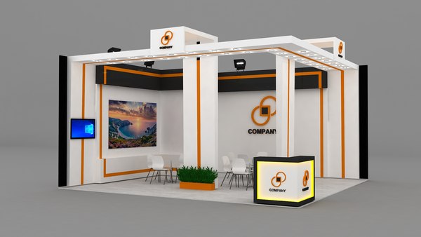 modelo 3d Stand de exposición 6x7 gratis - TurboSquid 2110241