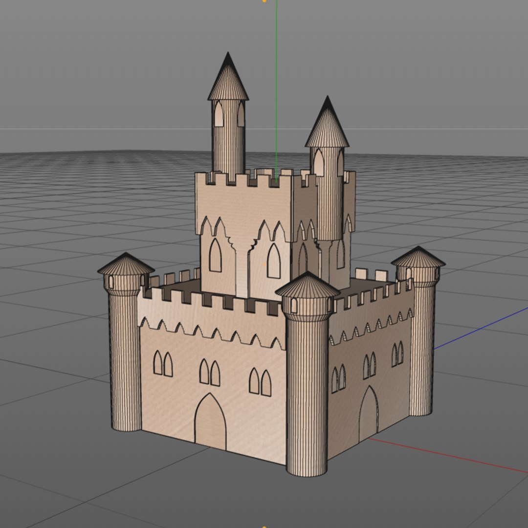 Cardboard Castle 3D - TurboSquid 1552172