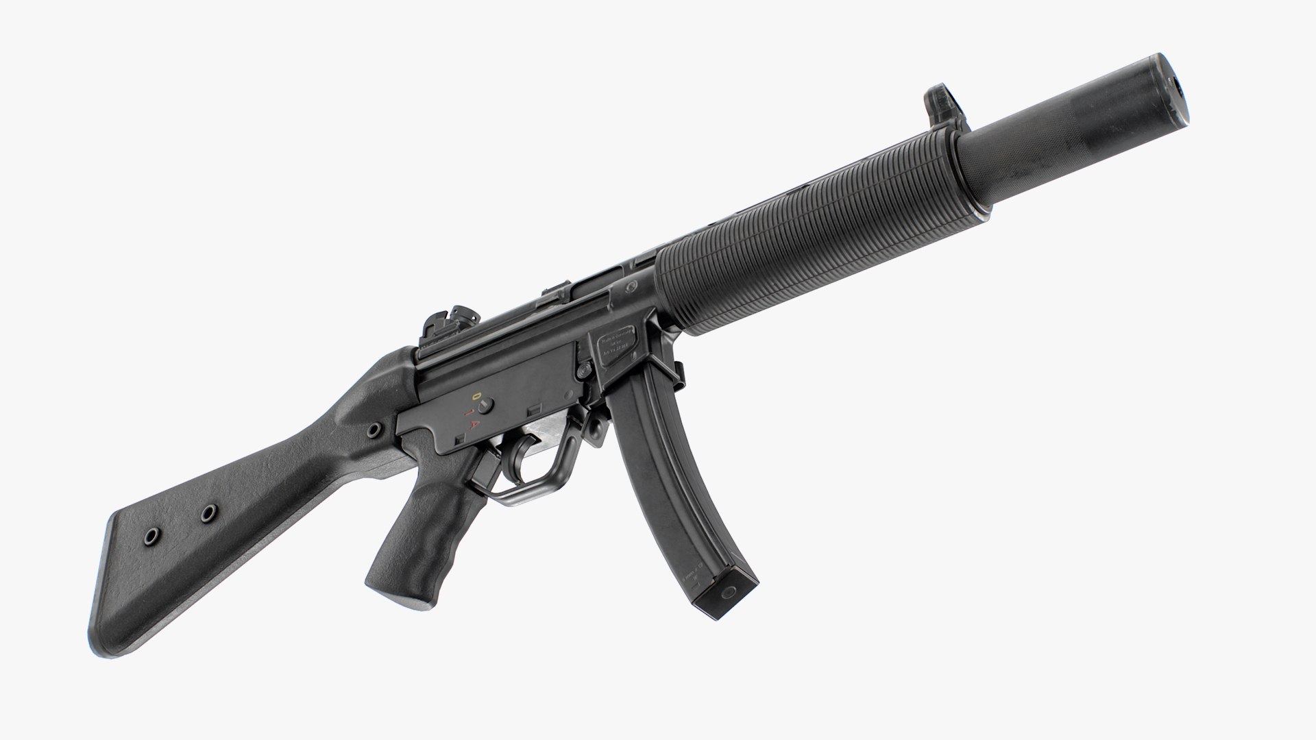 3D Heckler And Koch MP5SD Low Poly Model - TurboSquid 1924936