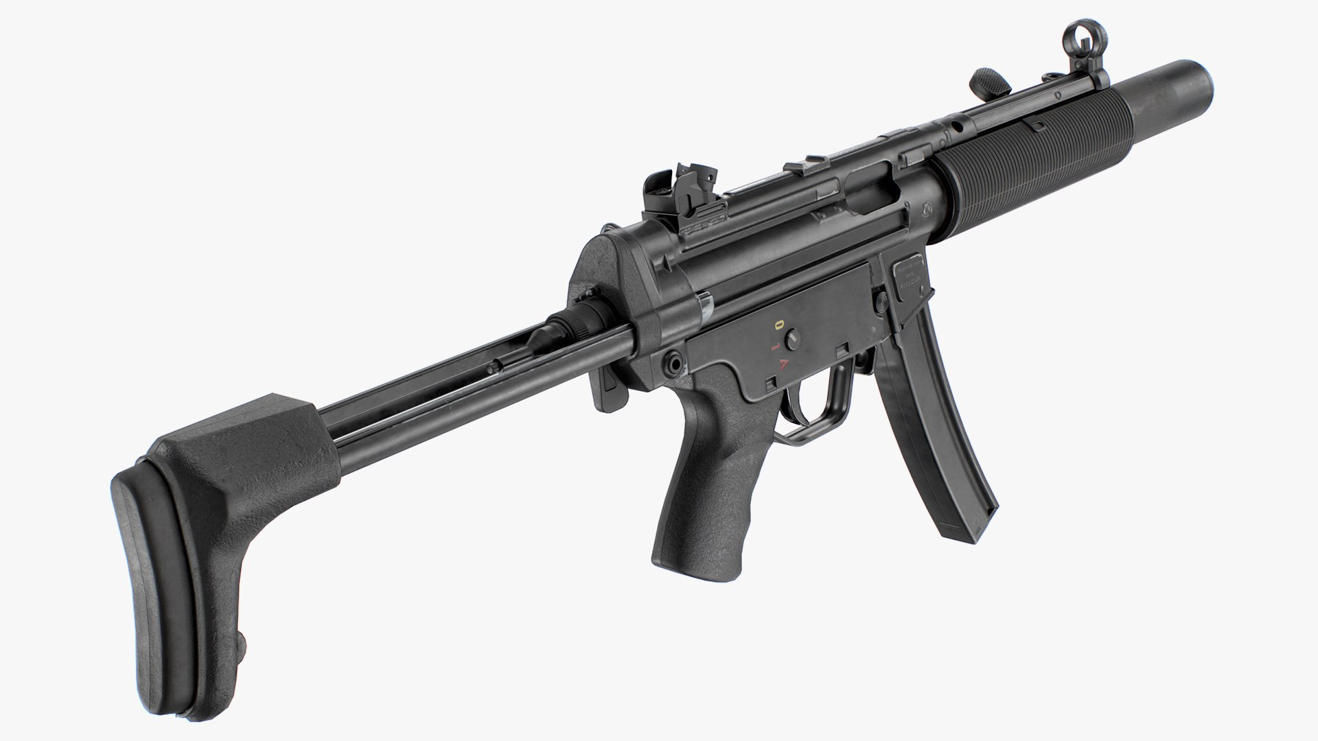 3D Heckler And Koch MP5SD Low Poly Model - TurboSquid 1924936