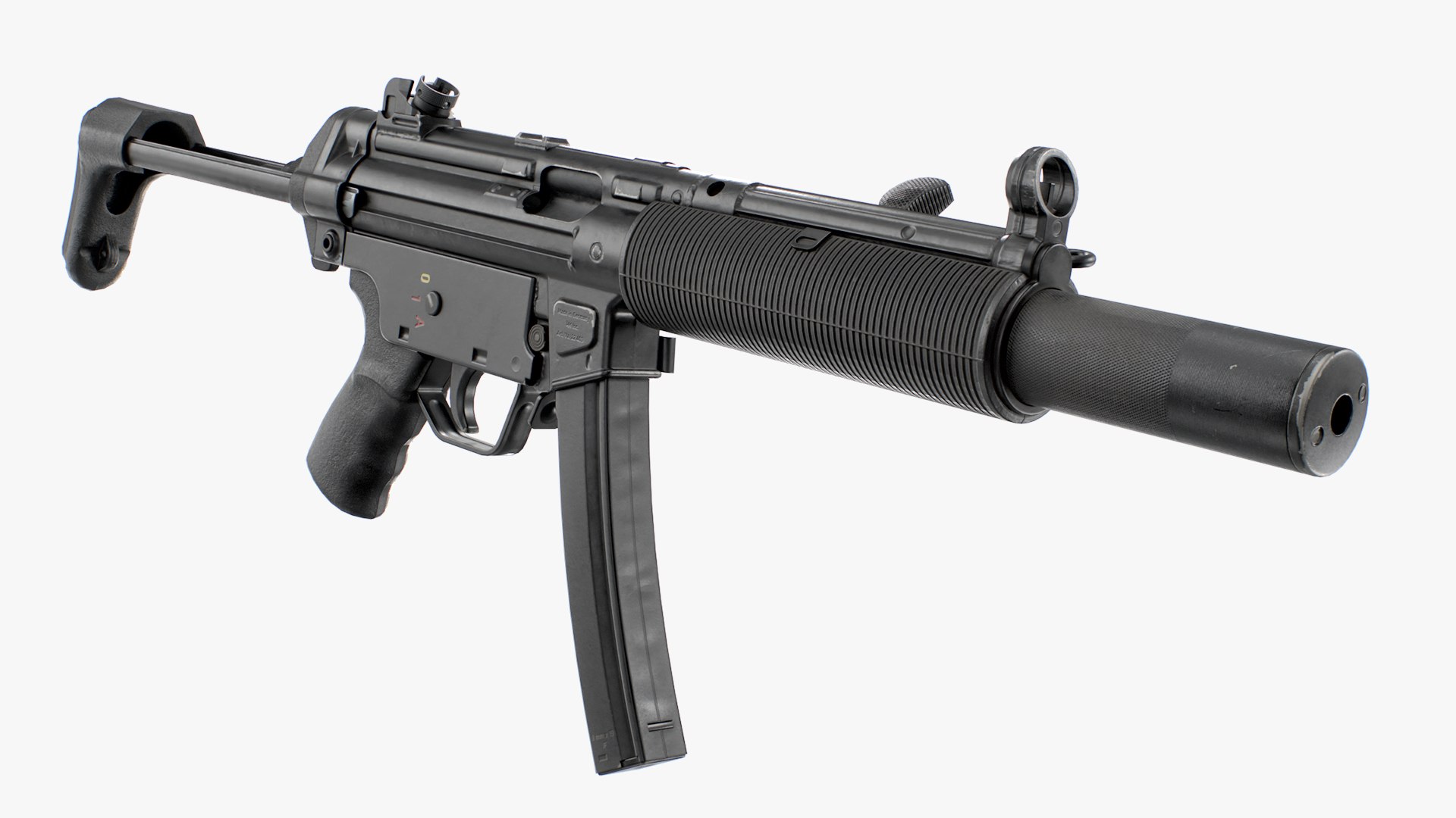 3D Heckler And Koch MP5SD Low Poly Model - TurboSquid 1924936