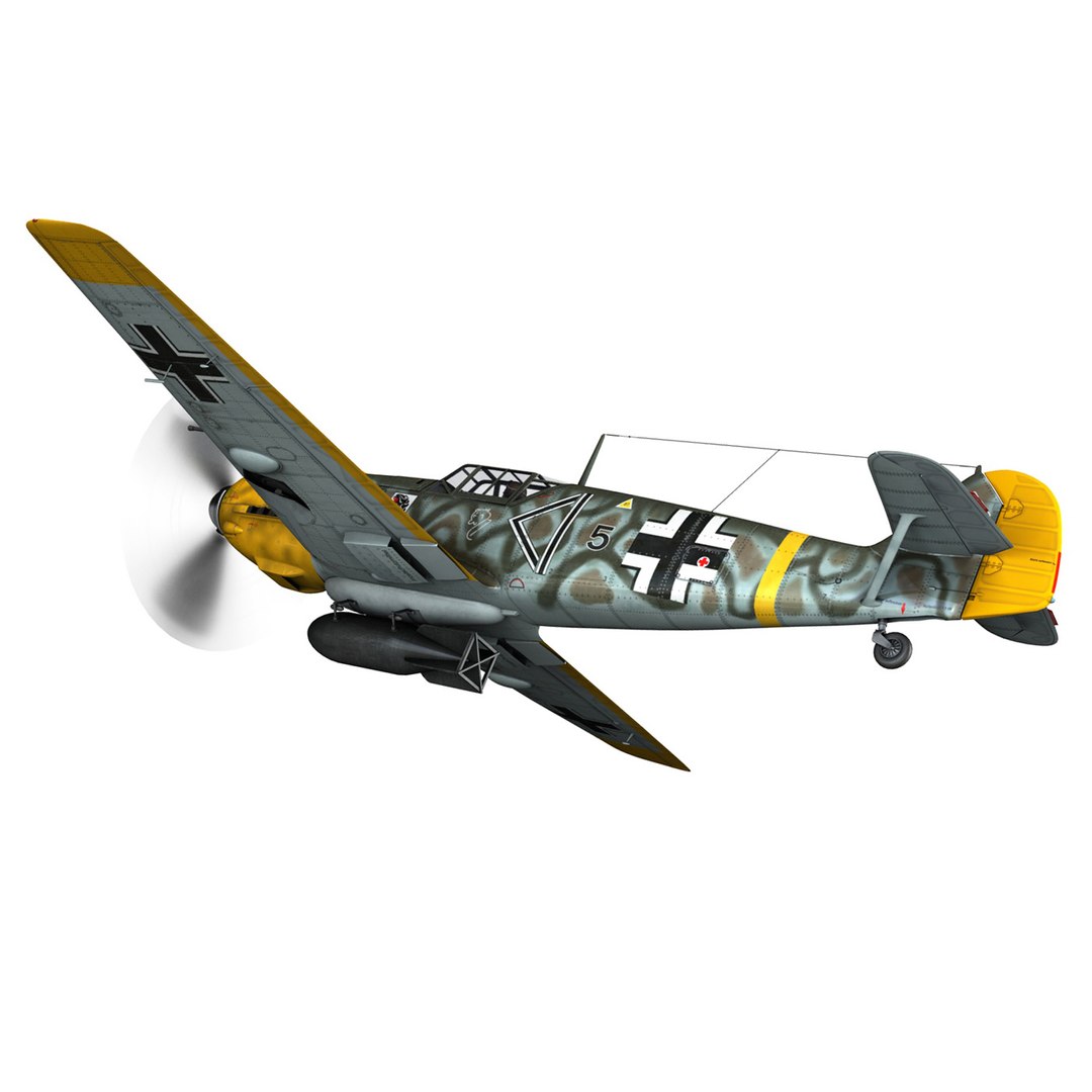 Messerschmitt - Bf-109 Black Model - TurboSquid 1334234