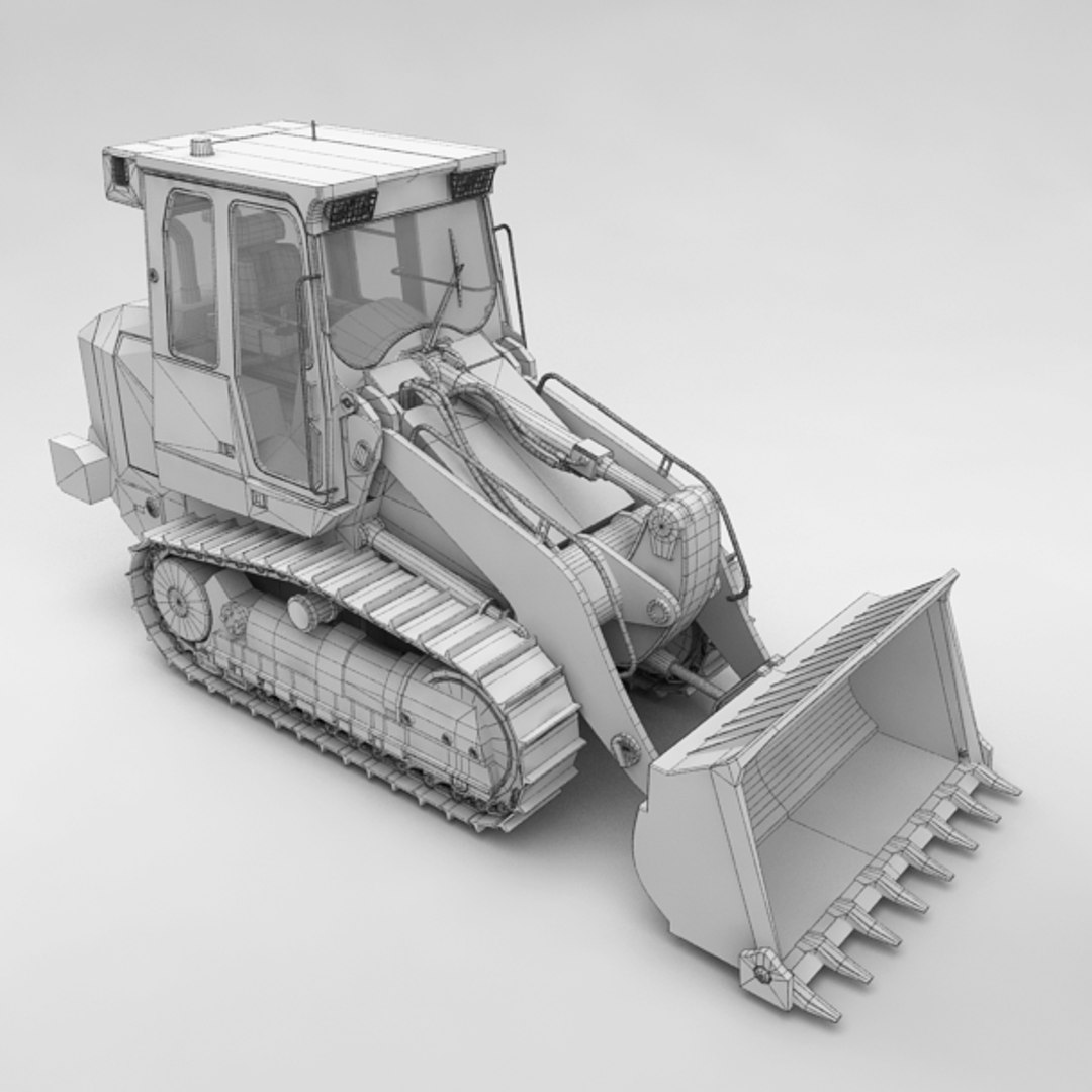 Industry Bulldozer 3d Model