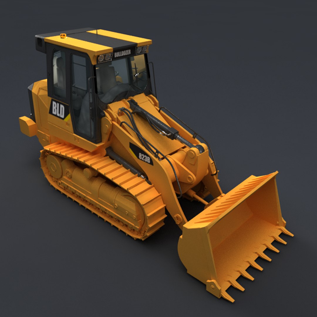 Industry Bulldozer 3d Model