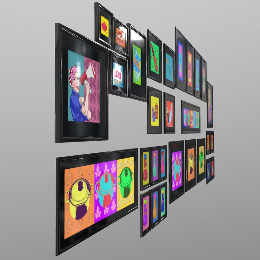 3D pop art model - TurboSquid 1289460