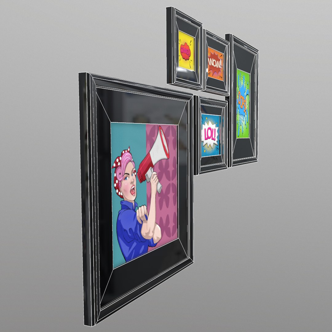 3D pop art model - TurboSquid 1289460