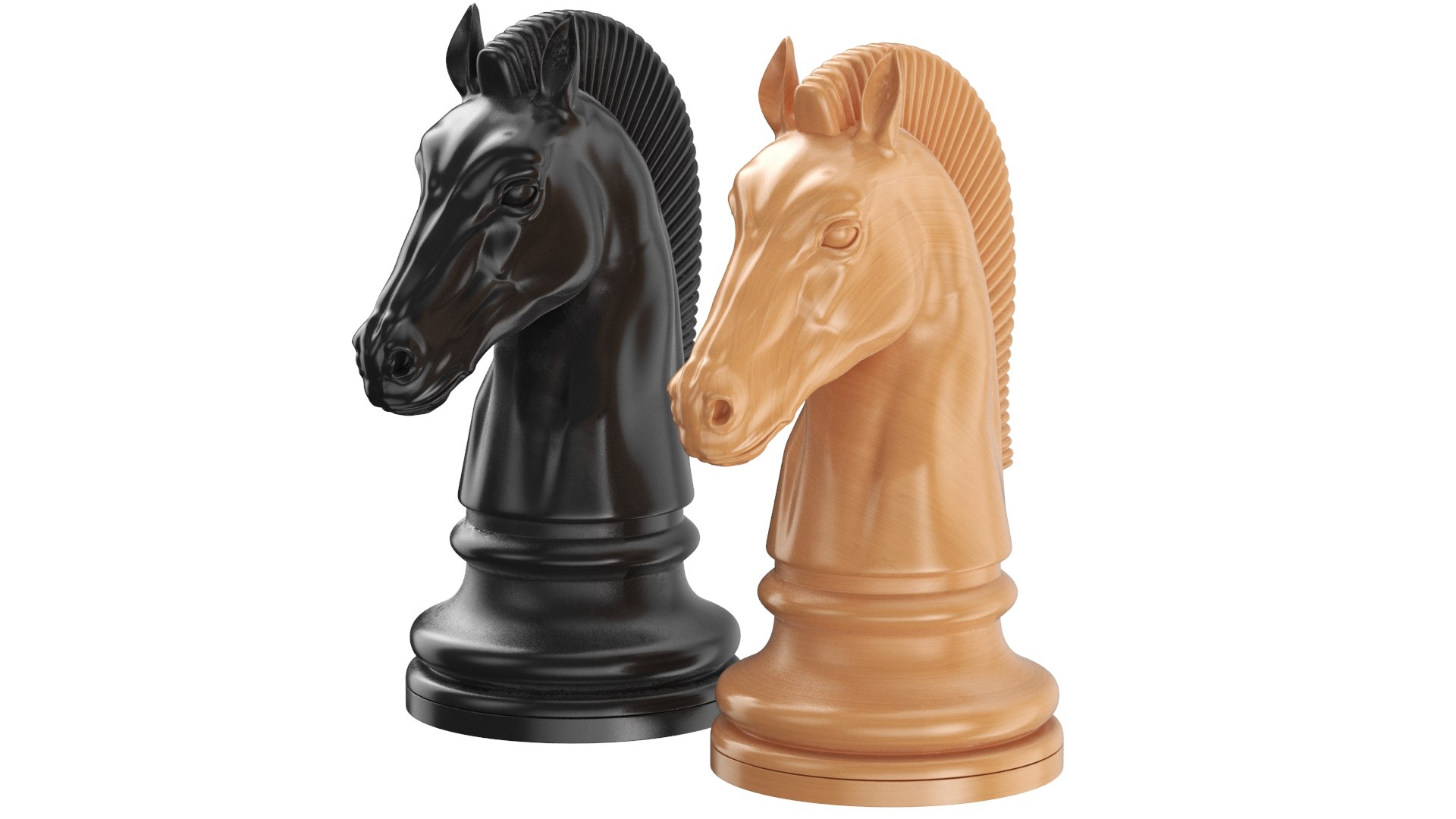 Detailed Chess Knight Wooden Model - TurboSquid 2268334