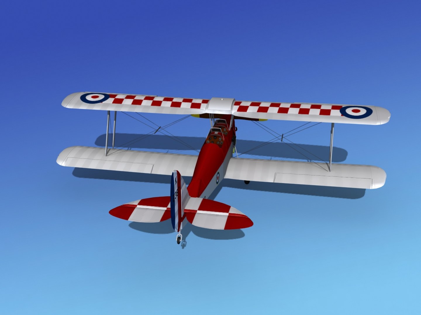 3d Model Tiger Moth Dehavilland