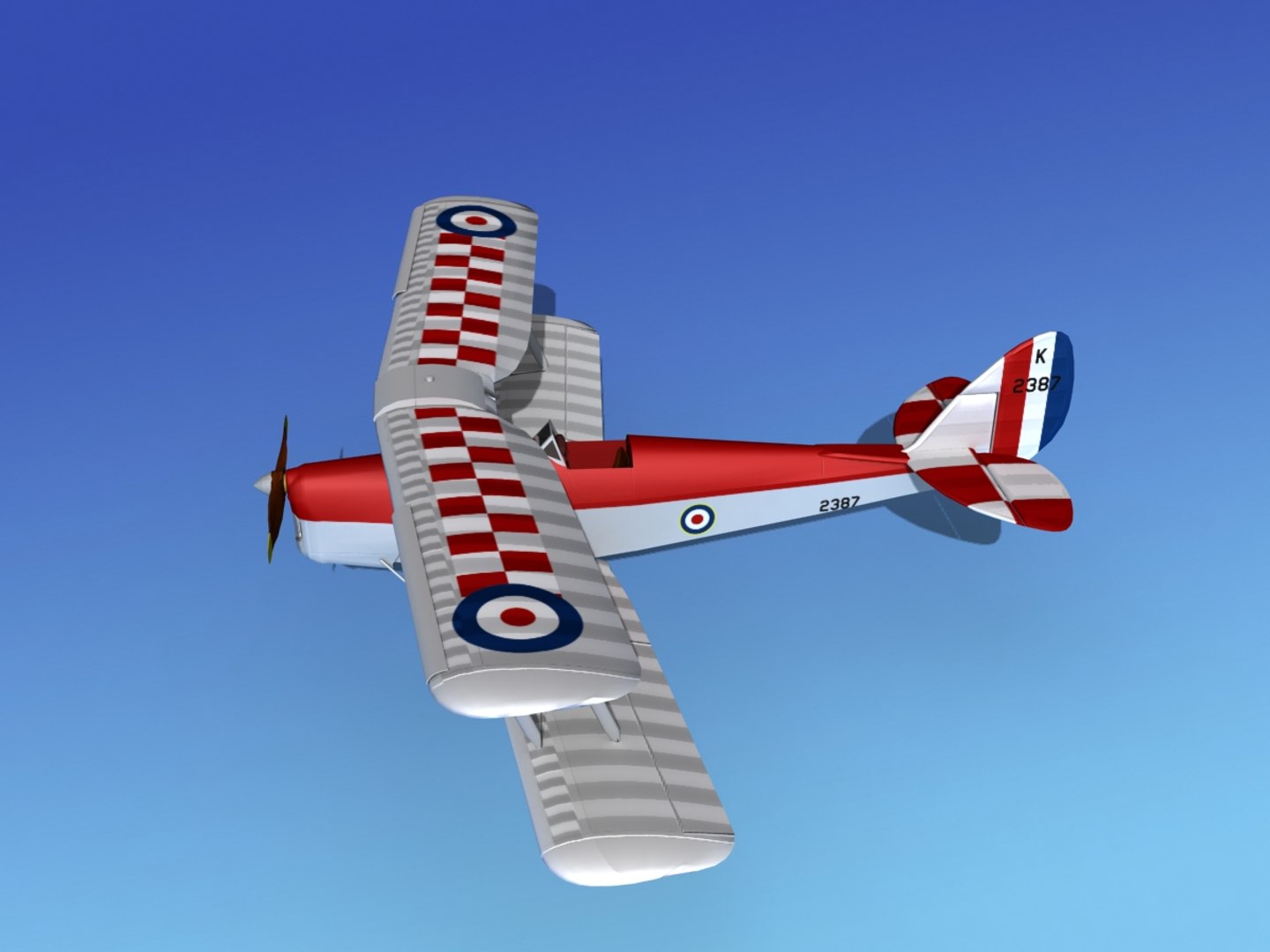 3d Model Tiger Moth Dehavilland
