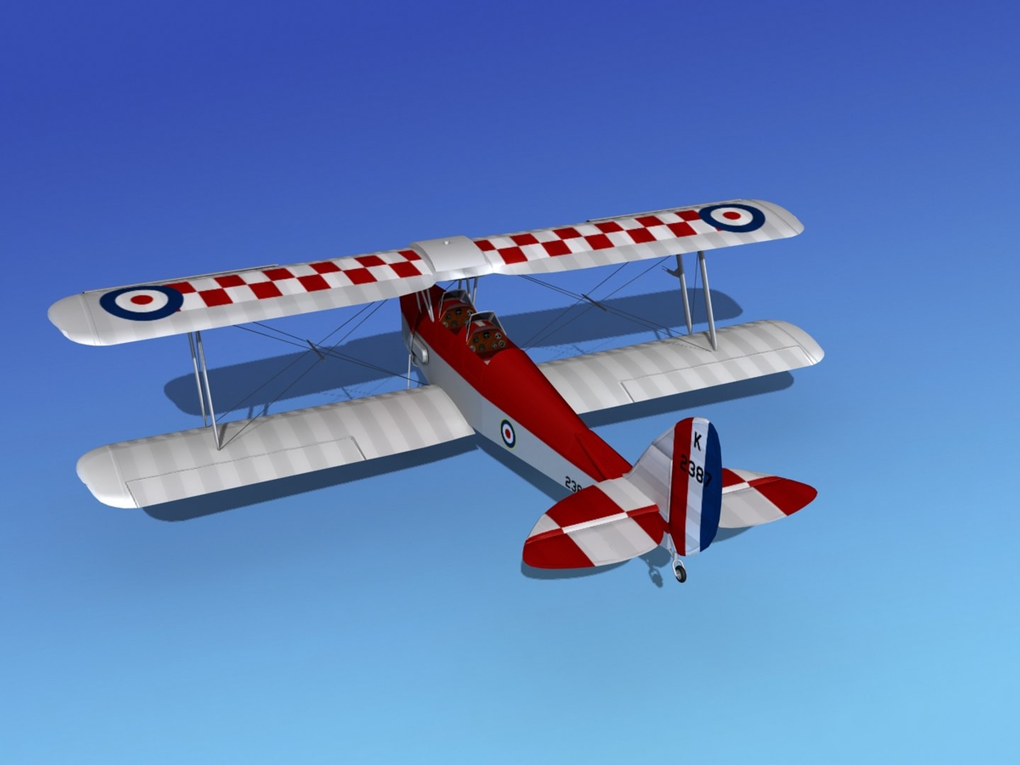 3d Model Tiger Moth Dehavilland