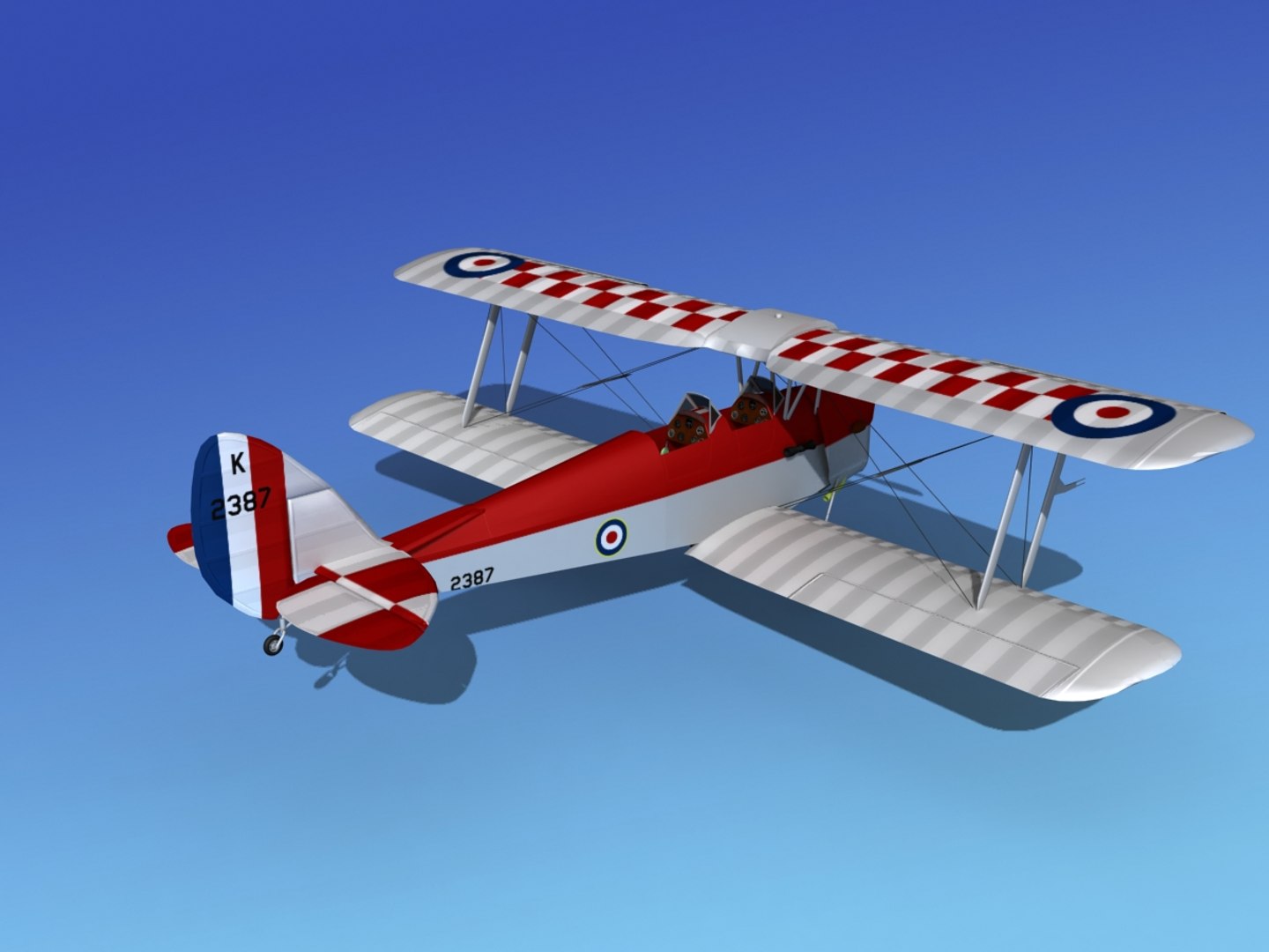 3d Model Tiger Moth Dehavilland