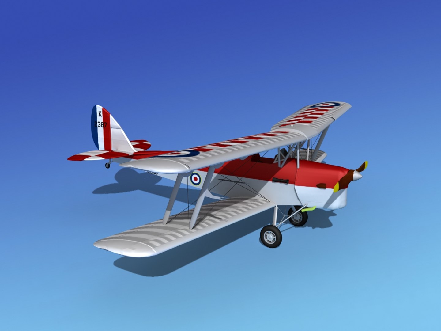 3d Model Tiger Moth Dehavilland