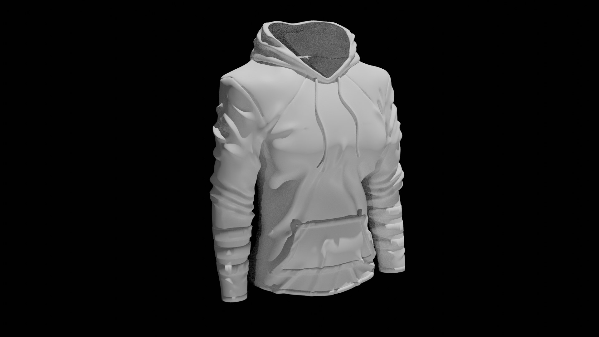 Female Hoodie Model - TurboSquid 1844872