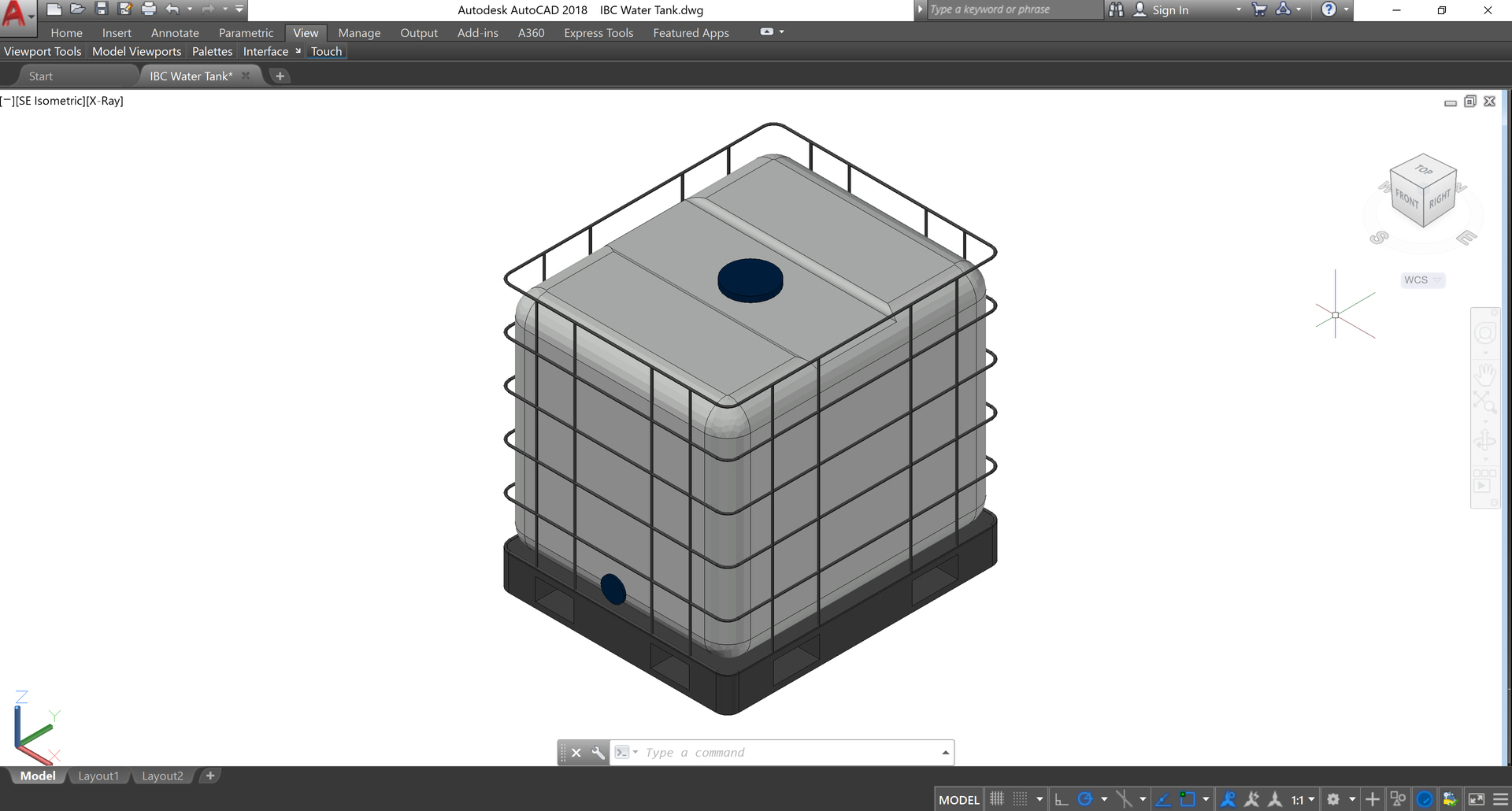 Tanque de água IBC - Família Revit Modelo 3D - TurboSquid 1823134